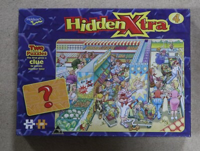 HOLDSON HIDDEN XTRA NO 4 - TWO PUZZLES 1000 AND 200 PIECE (complete ...