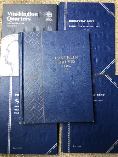 Whitman Classic Coin Collection Albums ~ Lot Of 5 USED Coin Albums ...