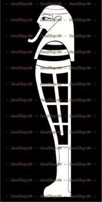 Egyptian Pharaoh Standing Mummy-Car/SUV/Window Vinyl Die-Cut Peel N ...