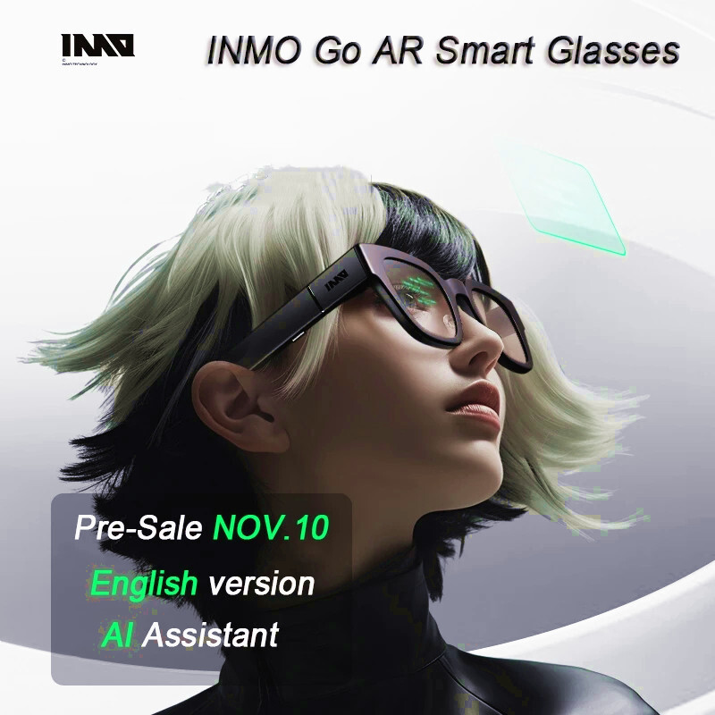 INMO GO Wireless Smart AR Glasses HD 2000Nits AI-Assisant Translat VR ...