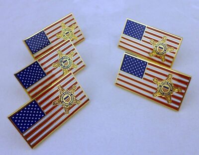FIVE US SECRET SERVICE METAL CHEST PIN BADGE SHIRT LAPEL PIN OUTDOOR | eBay