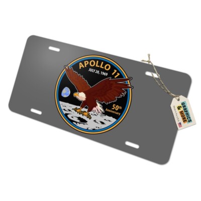 NASA Apollo 11 50th Anniversary Patch Metal Vanity Tag License Plate | eBay
