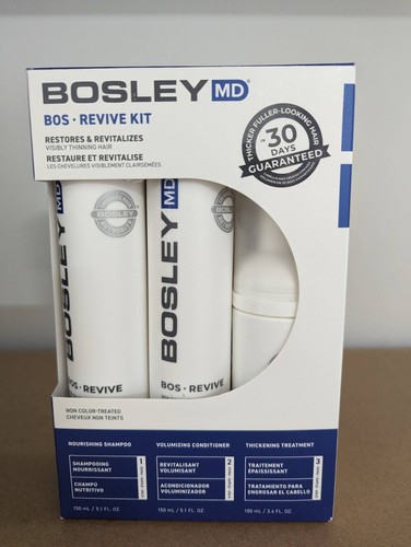 BOSLEY MD BOS REVIVE STARTER KIT, SHAMPOO, CONDITIONER 5.1oz ...