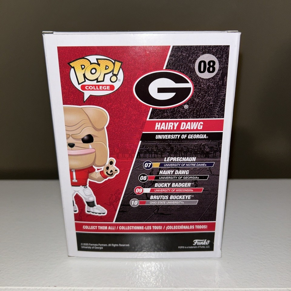 Funko Pop College Mascots Georgia Bulldogs Hairy Dawg 08 Vinyl Figure ...