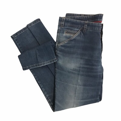 MEYER Chicago Jeans Straight Leg Denim Chino Trousers Blue Men’s Sz 42 ...