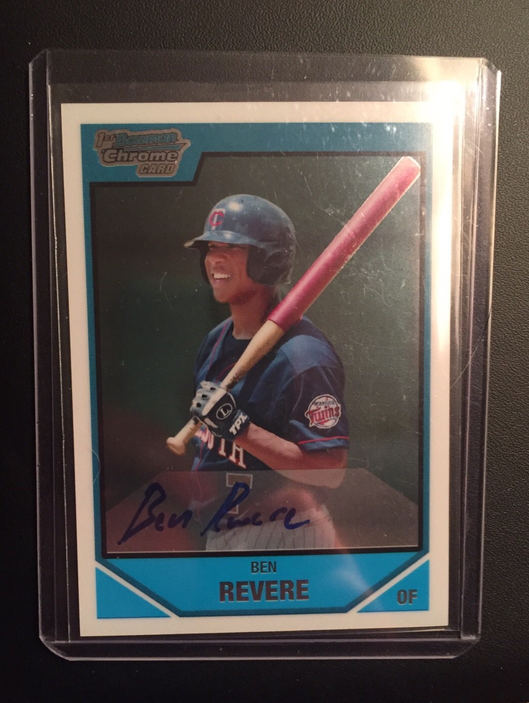 2007 Bowman Chrome Ben Revere Auto Rookie RC Card Angels | eBay
