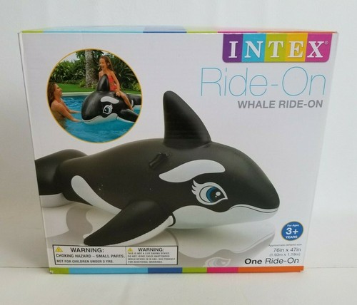 Intex Whale Inflatable Ride On Pool Toy Handles Ages 3+ Years NEW | eBay