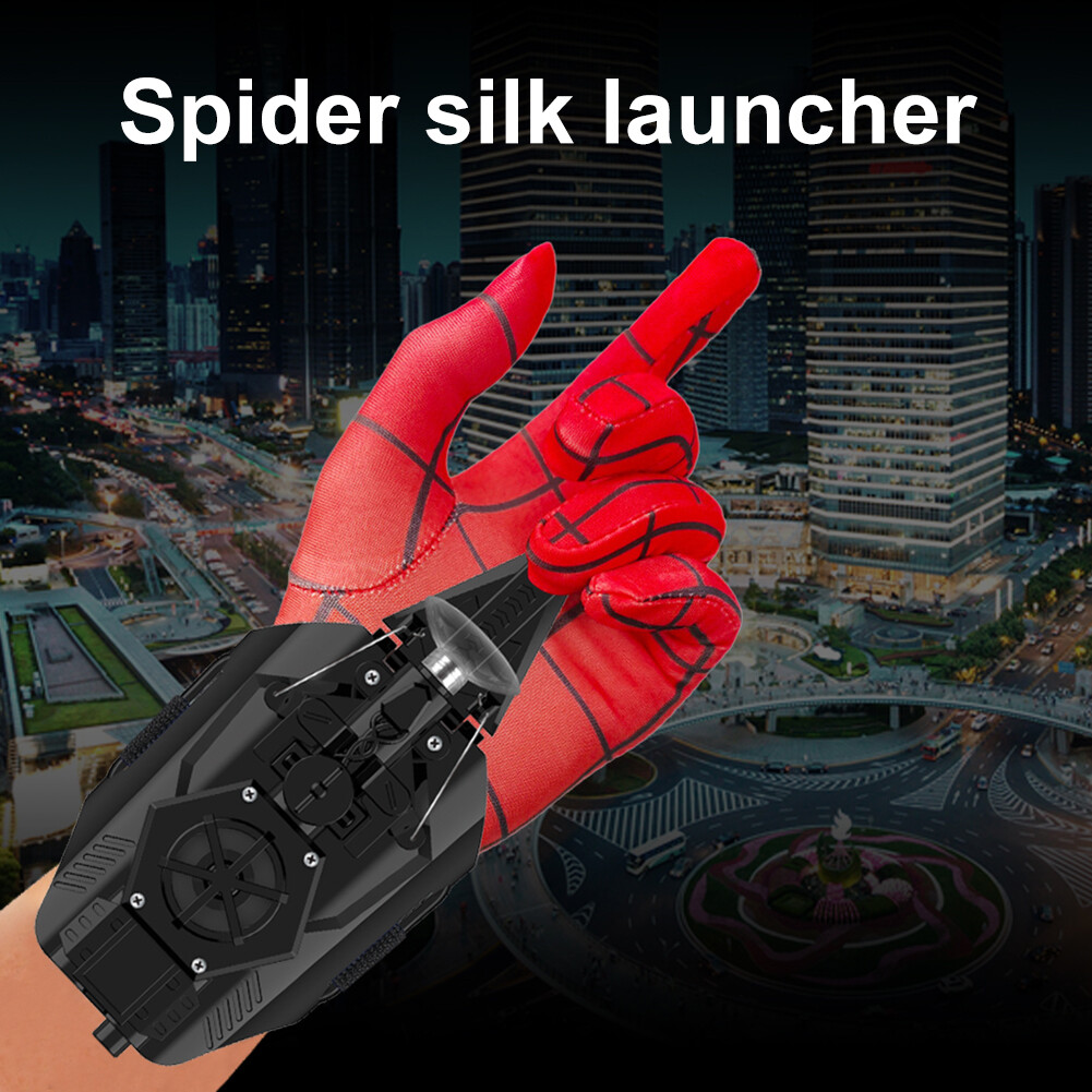 Automatic Web Shooter Launcher String Toy for Kids Role-Playing (Black ...