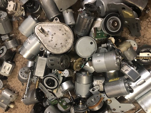 Scrap Motors 24 Pounds Small Electronic Parts Only Crafts Miscellaneous ...