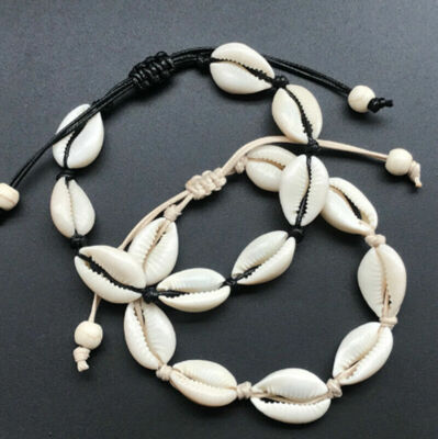 Friendship Cowrie Shell Bracelet Surfer Boho Seashell Puka Bohemian ...