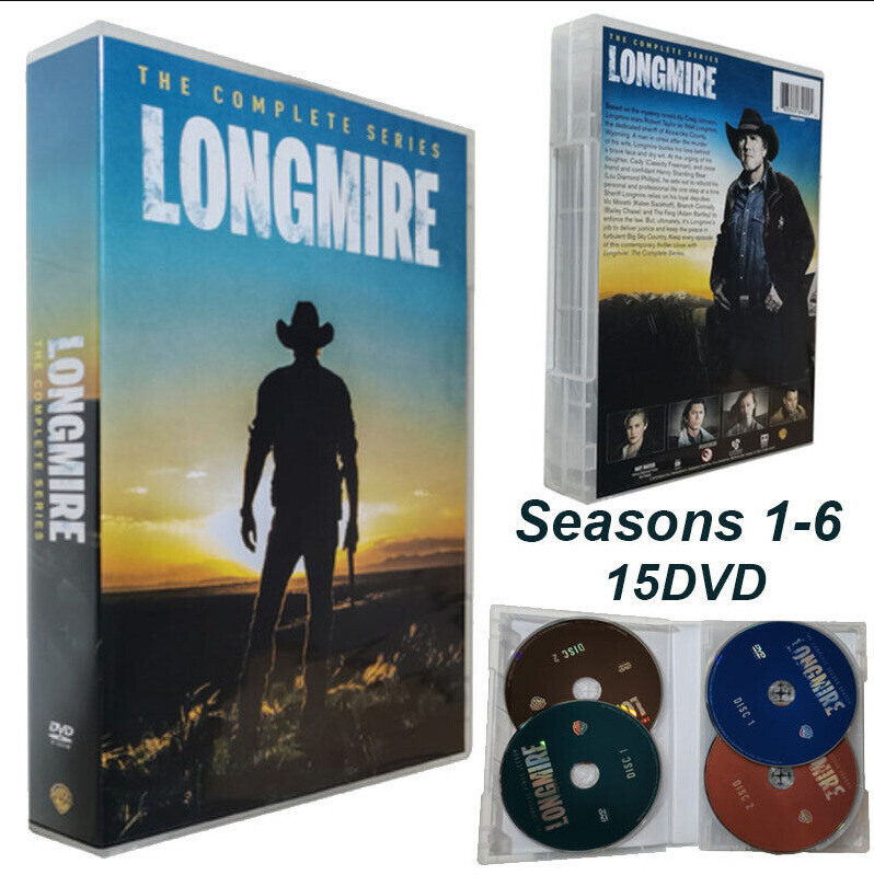 Longmire Season 1-6 The Complete English Film Collection 15-Disc DVD ...