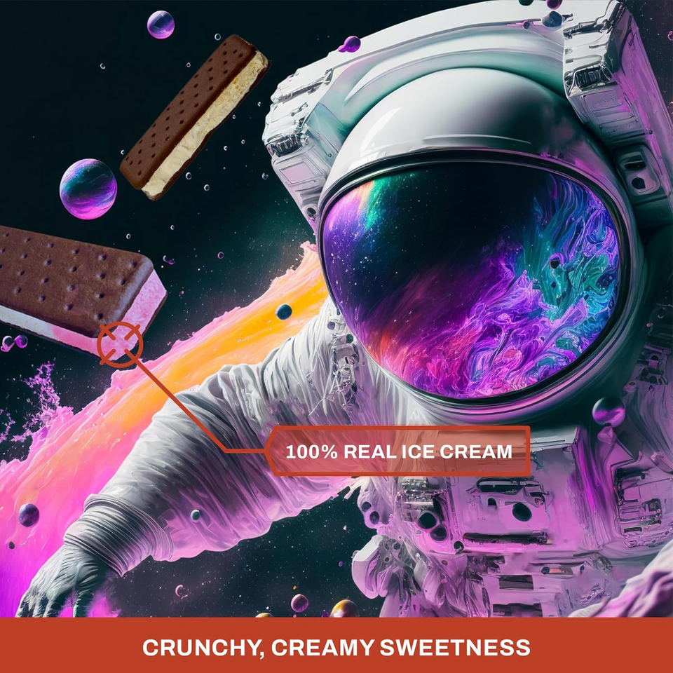 Foods Freeze-Dried Ice Cream Sandwich, NASA Space Dessert, Variety Pack ...
