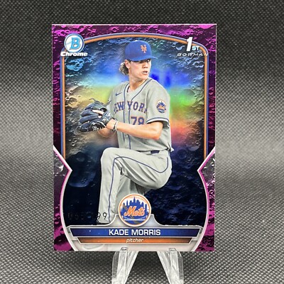 Kade Morris Fuchsia Crater /199 Parallel 2023 Bowman Draft Chrome 1st ...