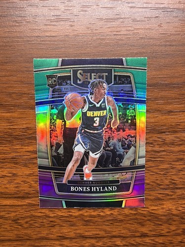 2021-22 Select Bones Hyland GREEN WHITE PURPLE ROOKIE SP #79 Panini ...