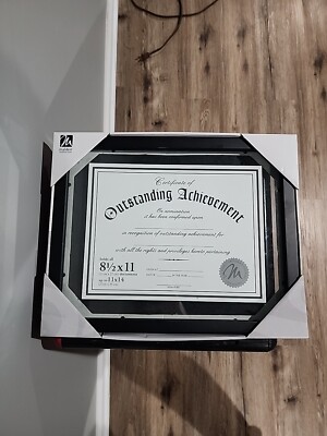 Malden Black Document Float Frame 8.5x11 | eBay