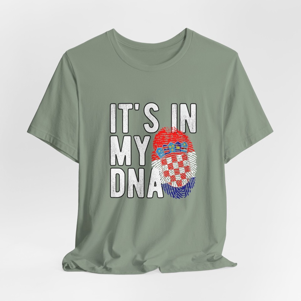 Croatian Pride Tee - It's In My DNA, Unisex T-Shirt, Croatia Heritage ...
