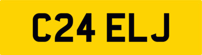 C24 ELJ CAR REG NUMBER PLATE ALL FEES PAID - ELS ELY ELI ELLIE ELLAH ...