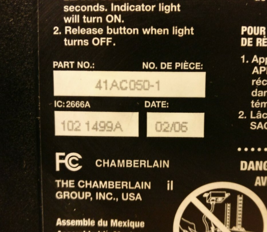 41AC050-1 Chamberlain Liftmaster Logic Board "Mail In Repair Service ...
