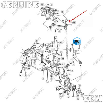 Genuine Control arm link sleeve For Audi Q7 A6 Quattro Q5 SQ5 Q8 VW ...