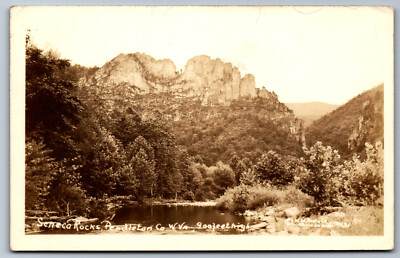 Postcard RPPC WV Seneca Rocks Pendleton County West Virginia AX9 | eBay