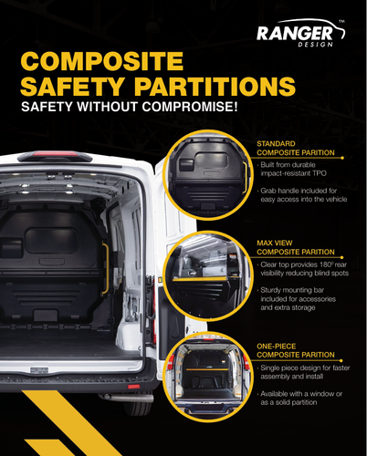 Composite Contoured Van Partition – For Ford Transit MR Cargo Area ...