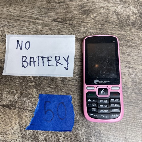 Simix T11 Bar Cell Phone Pink LCD Display Built-In Digital Camera Ethio ...