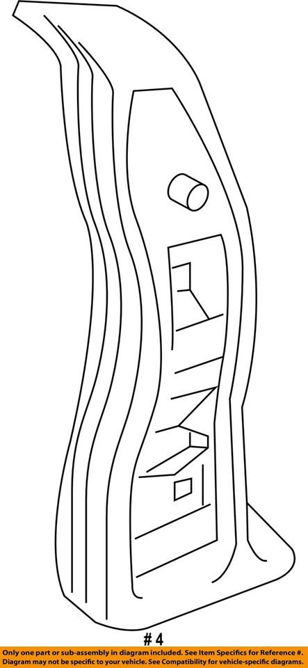 GM OEM 16-19 Cruze Quarter Panel Inner Structure-Inner Reinf 23440679 ...