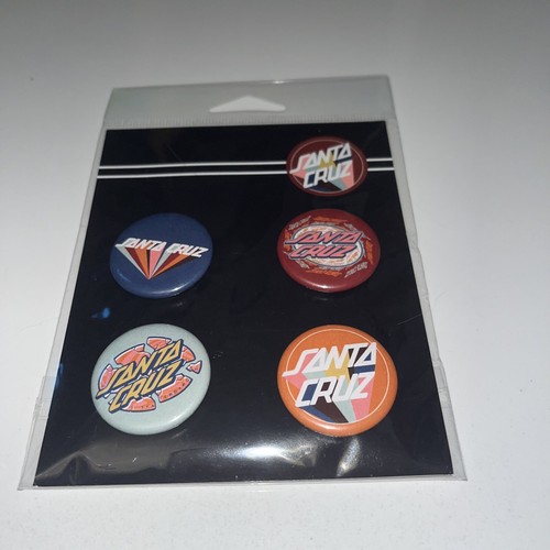 New 4 Pack Of Santa Cruz Skateboard 1in Button Pins | eBay