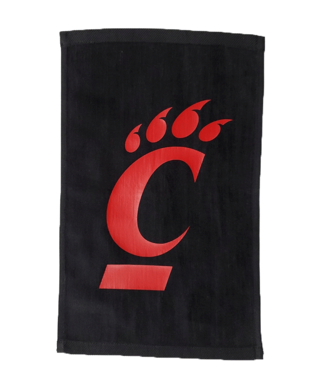 Cincinnati Bearcats Black Rally Towel Red Vinyl Logo 11" x 18" Football ...