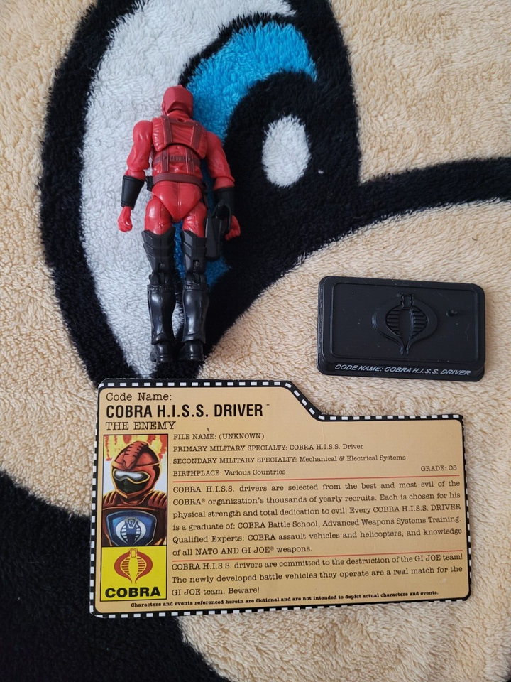 Modern GI Joe Action Figure 2008 Cobra HISS Driver V2 Complete with FC ...