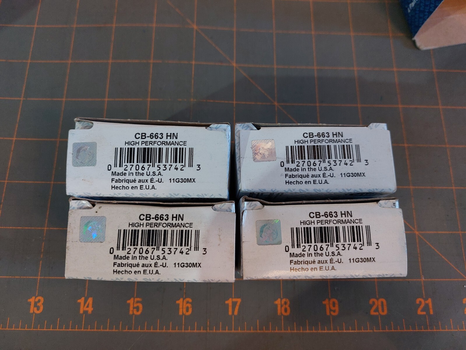 Clevite Rod Bearing Set 4 CB663HN Race Bearings Chevy 305 327 350 400 ...