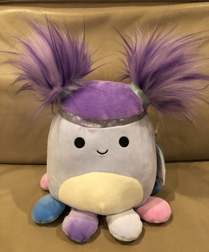 BEULA OCTOPUS 8” Squishmallow Squish-Doos Plush Toy Pillow Doo Purple ...