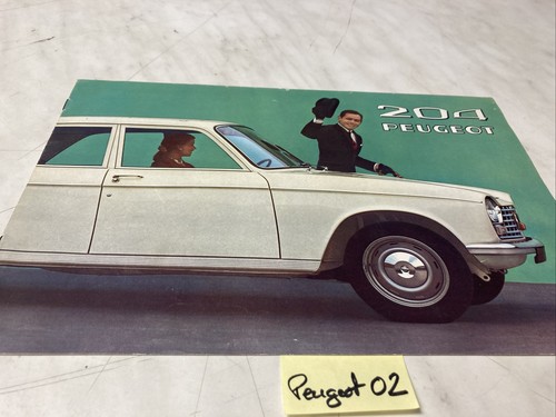 Peugeot 204 Catalogo Prospetto Opuscolo Di Vendita Opuscolo Pubblicità ...