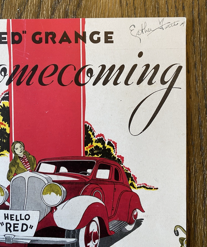 Oct 13 1934 Ohio State at Illinois Red Grange Homecoming Football ...