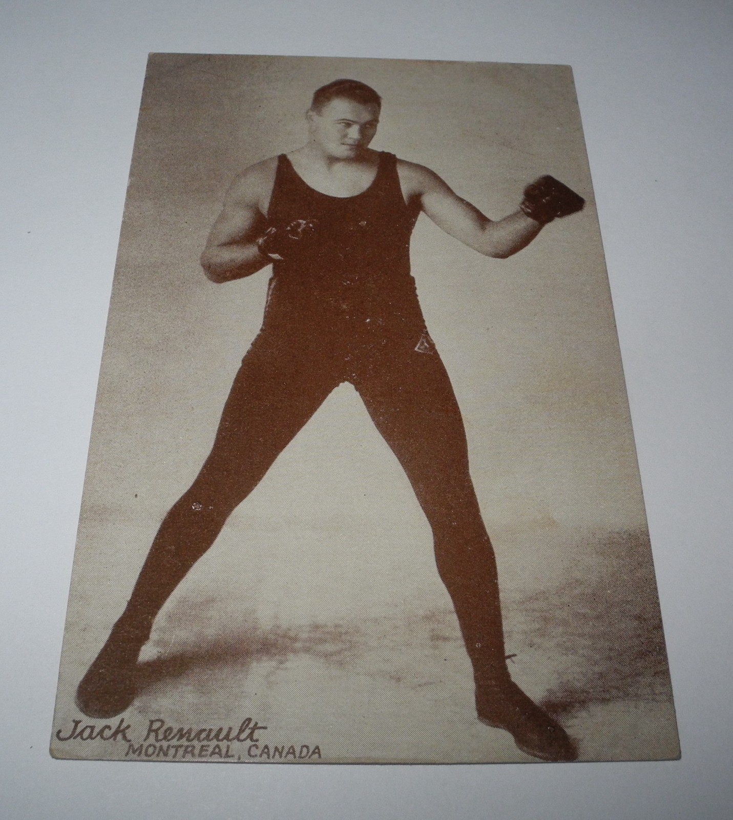1927 Boxing Advertising Ephemera Exhibit Card Photo Postcard Jack ...