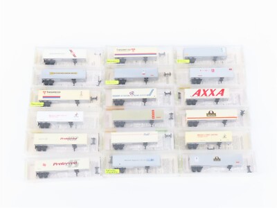 LOT of 18 N Scale Kadee Micro-Trains KCS/SP/SL-SF/XTRA/& More Trailers ...