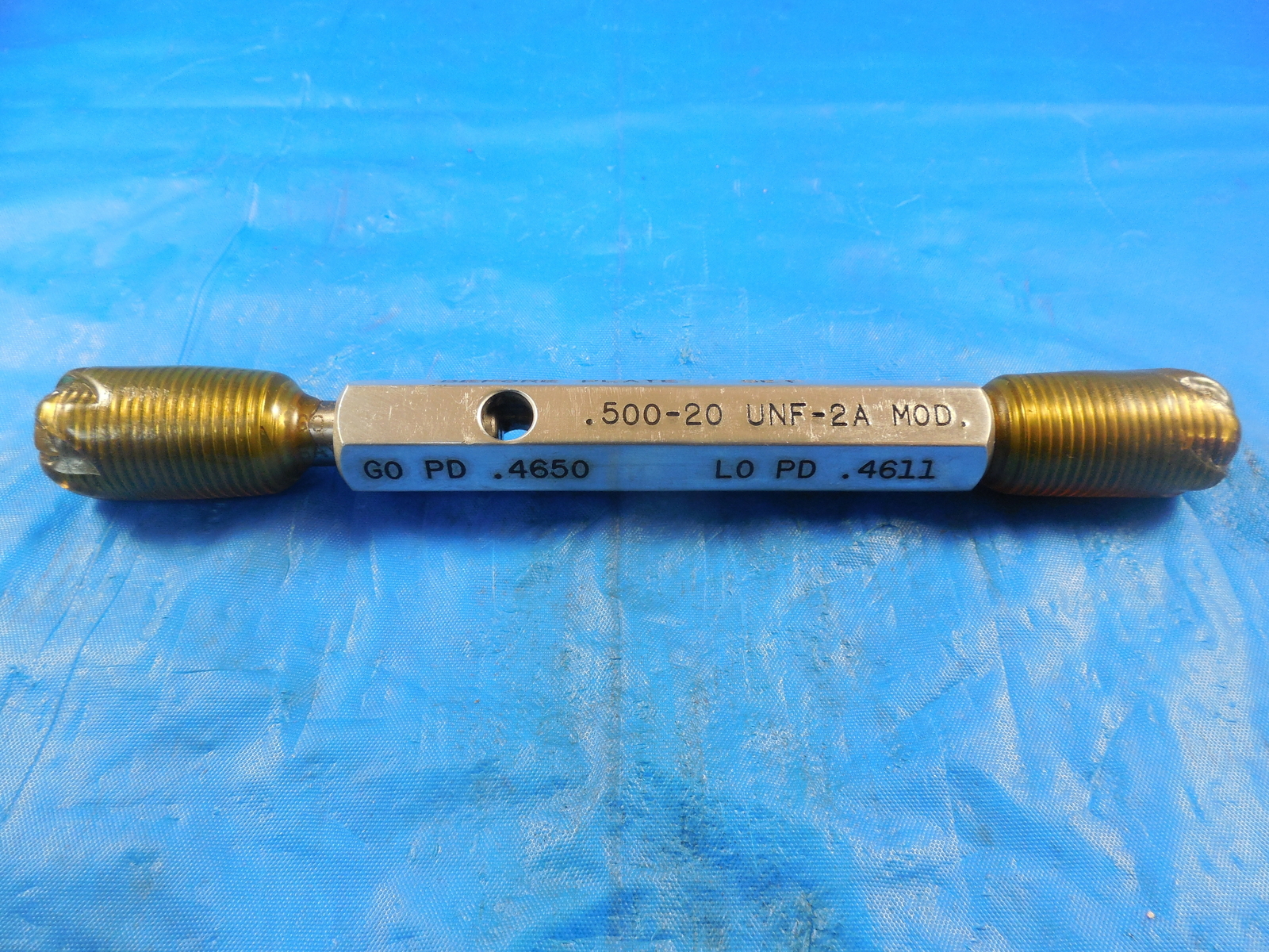1/2 20 UNF 2A MOD BEFORE PLATE SET THREAD PLUG GAGE .5 GO NO GO PDS ...