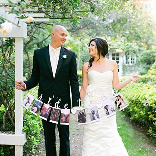 Bride To Be Photo Banner White Card Stock Bride To Be Decorations ...