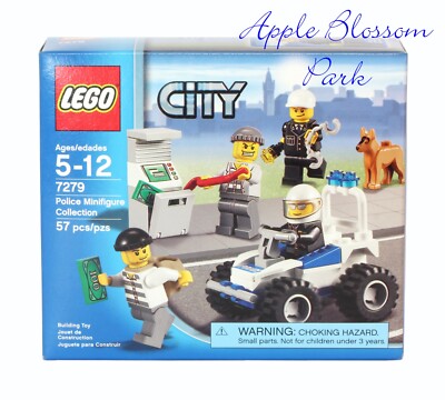 NEW Lego City Set 7279 POLICE 4 Minifigure Collection w/Brown Dog ATV ...