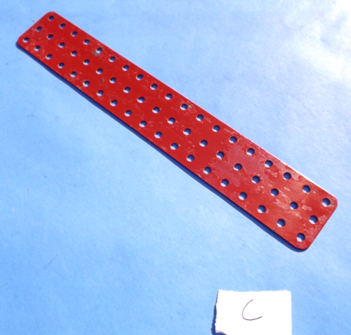 Meccano compatible red Flat Plate, 3 x 19 hole, good used condition | eBay