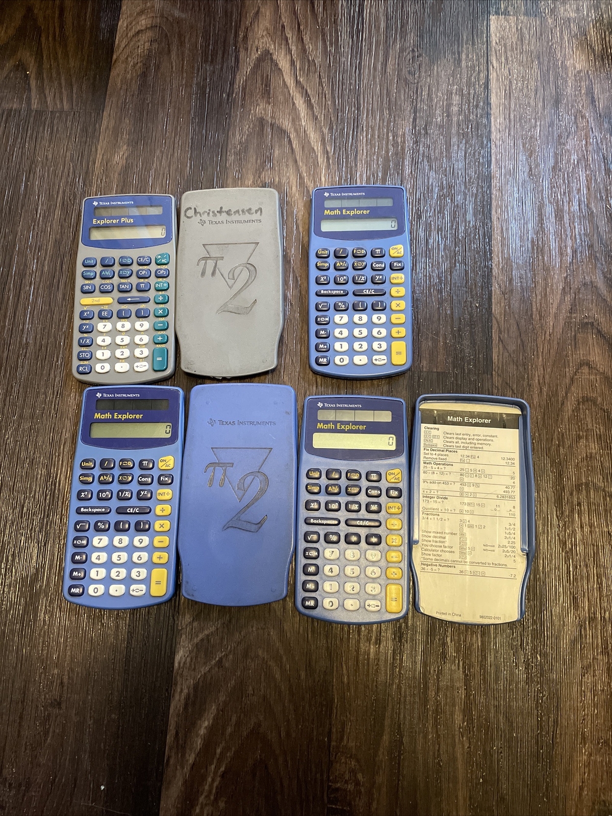 Texas Instruments Calculator TI-Math Explorer Students Math Lot Of 4 | eBay