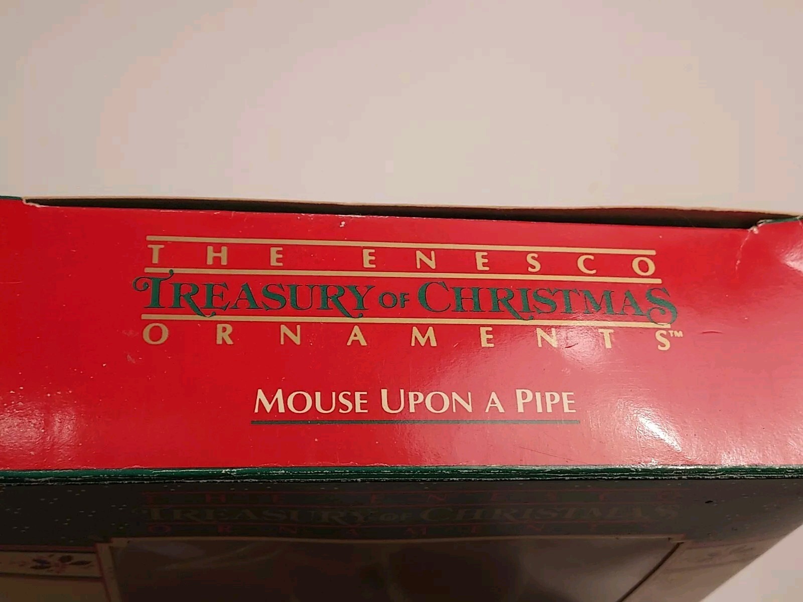 Vtg Enesco Treasury of Christmas Ornament 'Mouse Upon a Pipe' Lot #541 ...