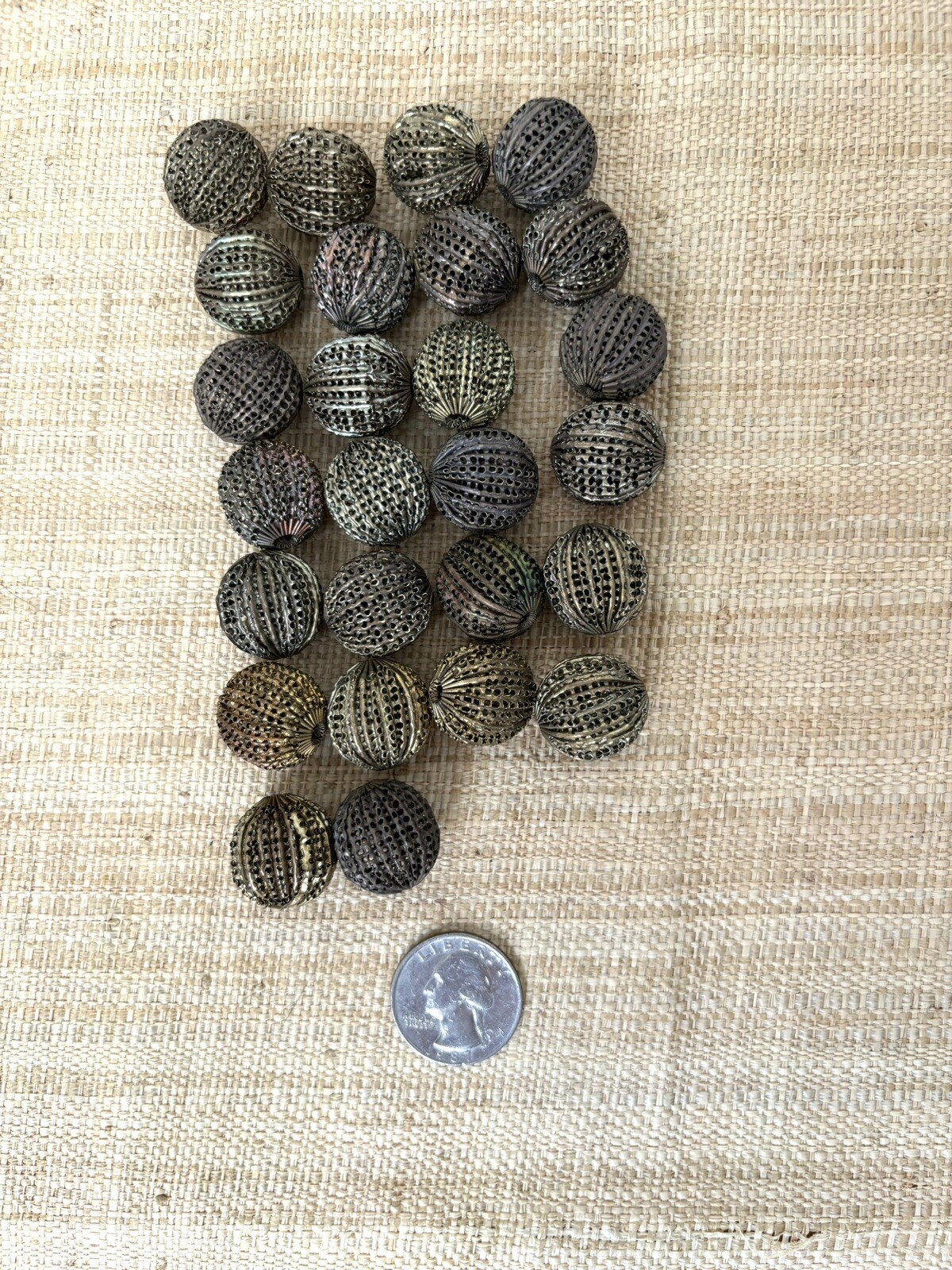 Vintage Aged screen beads. Lot of 26. | eBay