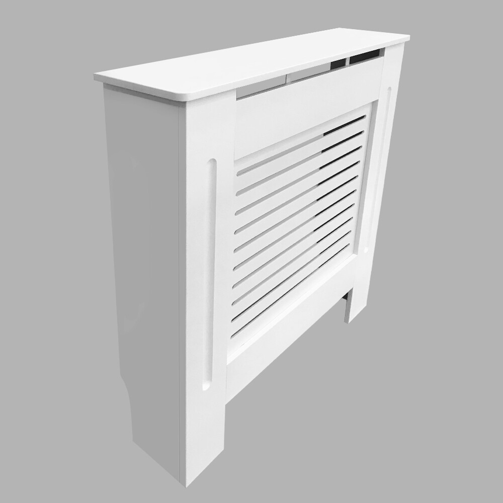Radiator Cover White Modern Traditional Wood Grill Cabinet Furniture ...