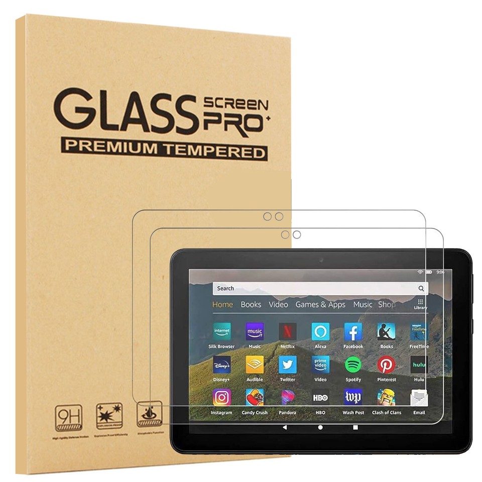 2 Pack Tempered Glass Screen Protector For Amazon fire 7" / HD 8"/ HD ...