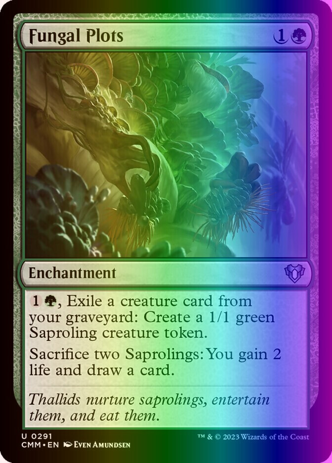 MTG Magic the Gathering Fungal Plots (291/1173) Commander Masters NM ...