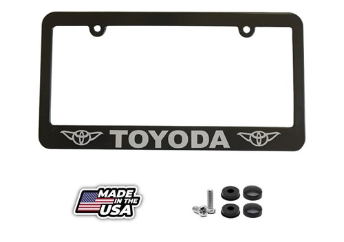 Toyoda Funny Star Wars Toyota Yoda Car Auto License Plate Frame Holder ...
