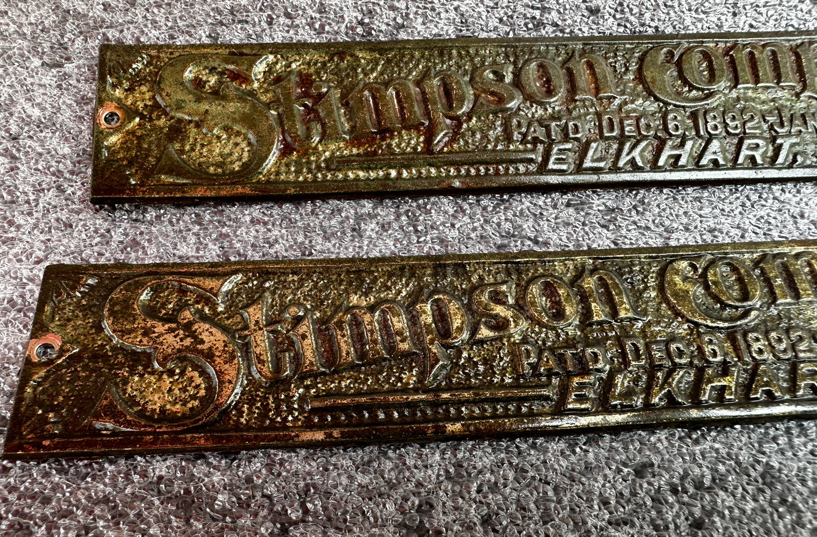 2-Antique scale Top Sign,the Computing Scale Co Indiana Elk 1892-1898 ...