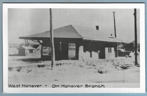 Vintage Postcard Railroad Station West Hanover Massachusetts Free ...
