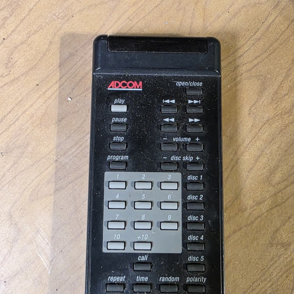 Adcom RC-700CD Remote Control for GCD-700 CD Player Genuine OEM Tested ...